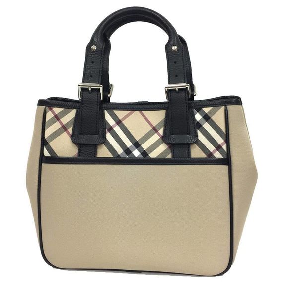 Burberry | Bags | Burberry Burberry Check Pattern Tote Bag Nylon Canvas ...